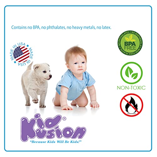 KidKusion Soft Seat Hearth Pad | Made in USA | Taupe | 90" x 14" | Fireplace and Hearth Protection