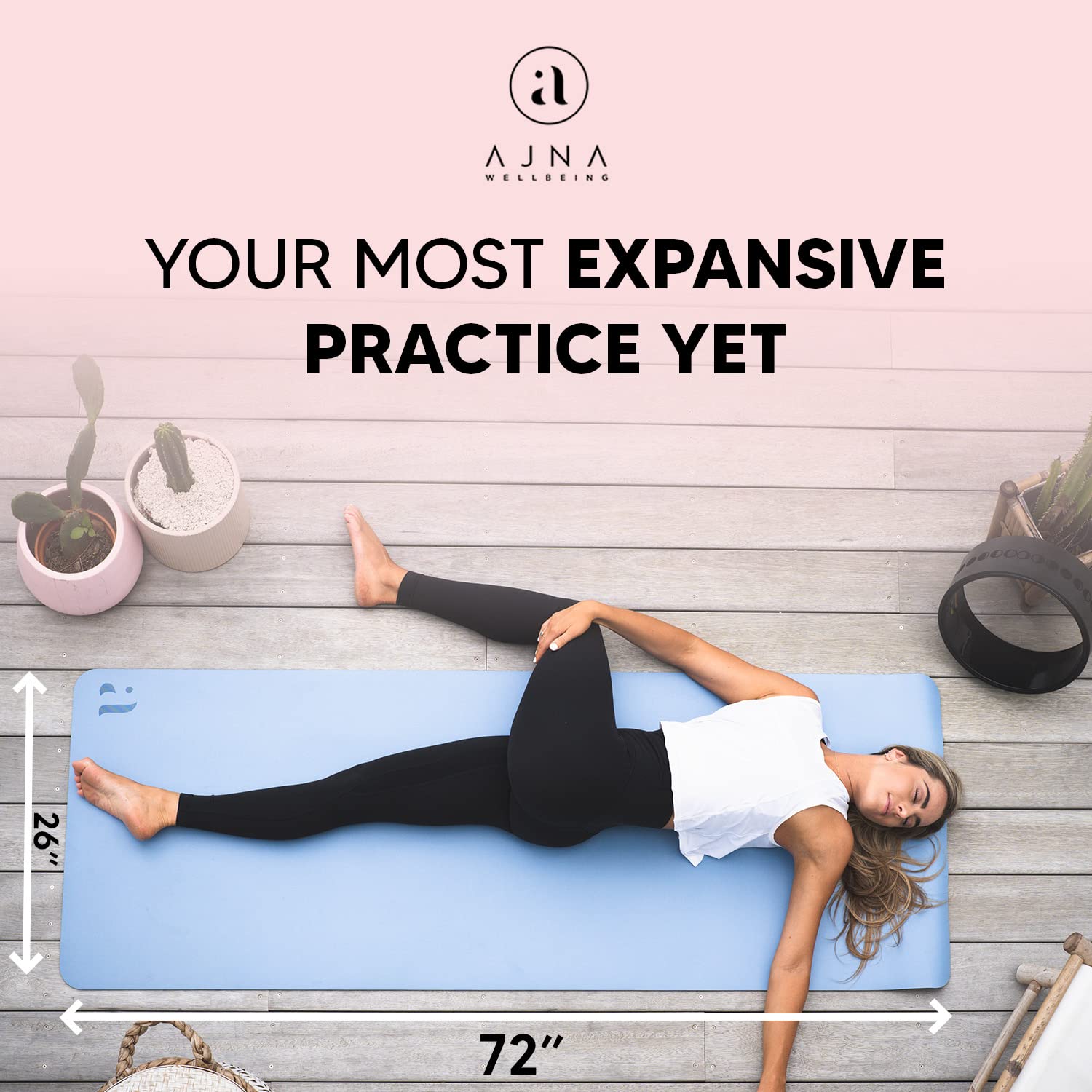 Ajna Yoga Set - Essential Yoga Kit - Yoga Mat and 2-Pack Yoga Blocks Bundle