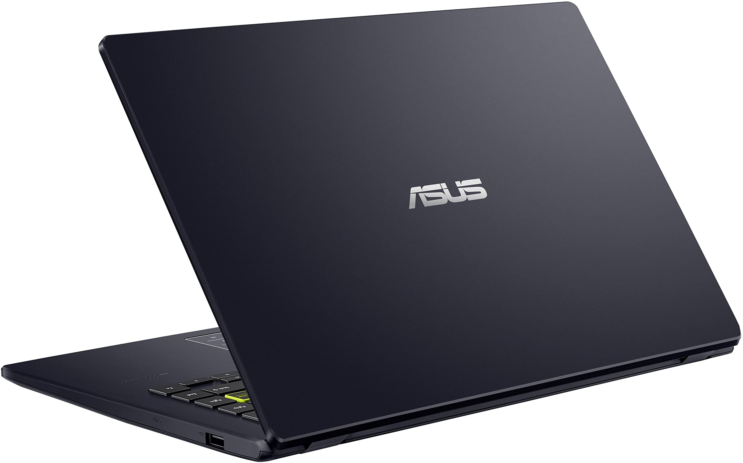 Newest Flagship ASUS E410, 14" HD (1366 x 768), Intel Pentium N4020, 4 GB LPDDR4, 64GB eMMC, Intel HD Graphics 500, Windows 10 Home in S Mode, Black, with Kwalicable Accessory Bundle