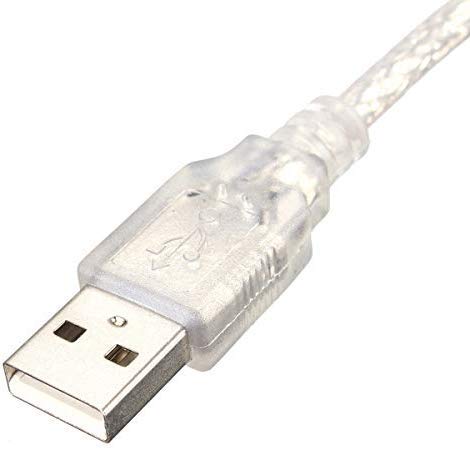 USB 2.0 Male to IEEE 1394 Mini 4Pin Male iLink Firewire DV Adapter Cord Cable Compatible with Sony DV