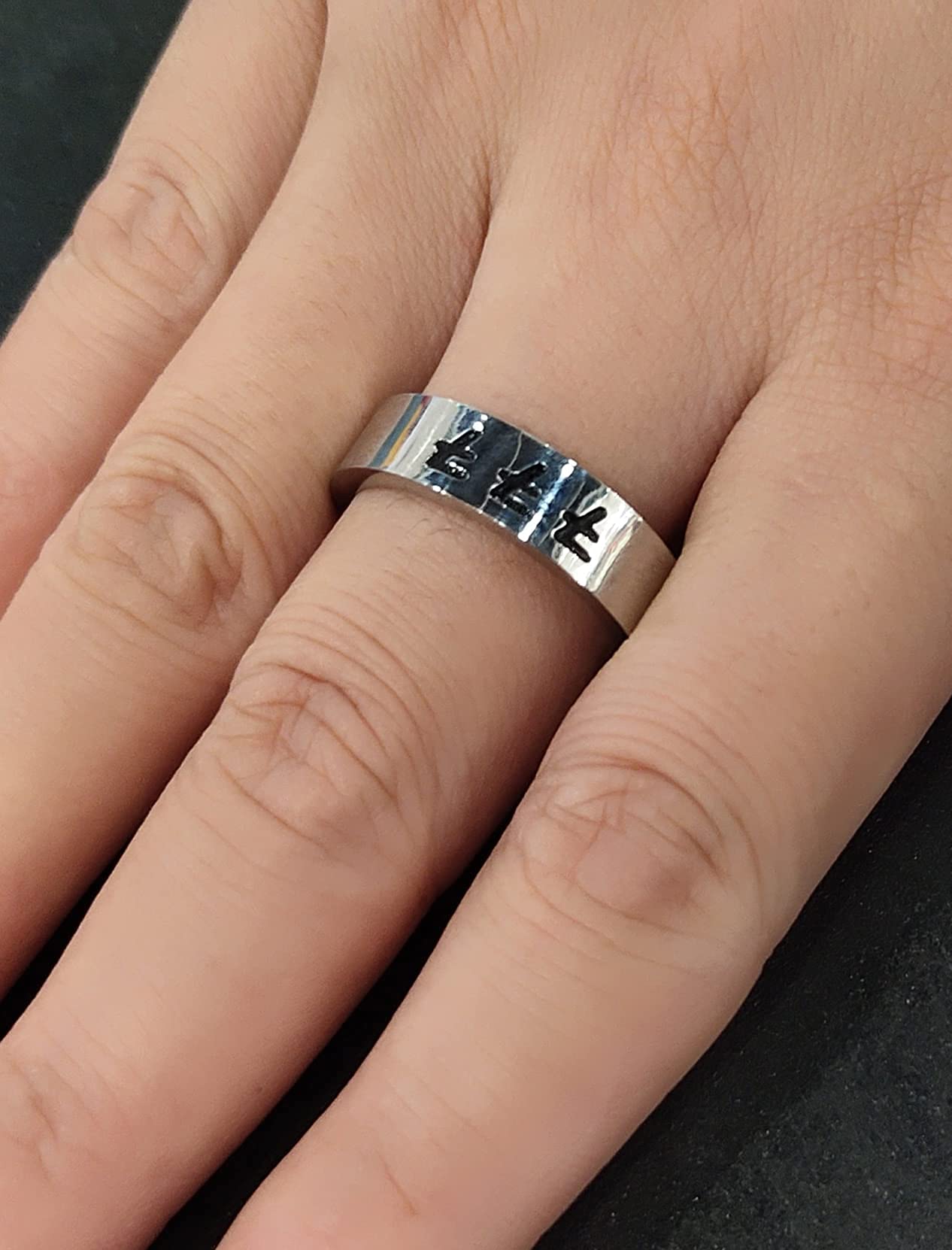 AJRUIER Angel Number Ring for Women Number 222 Necklace Silver Number Ring Chain Numerology Jewelry Gift,222 Ring