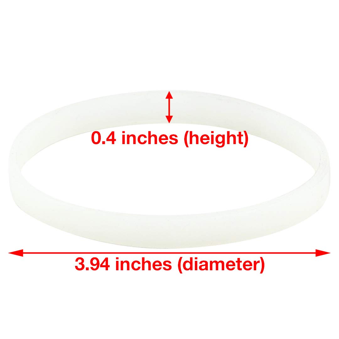4 Pack White Gasket Rubber Sealing O-Ring Replacement Part Compatible with Nutri Ninja Auto-iQ Blenders BL480 BL681A BL682 BL640