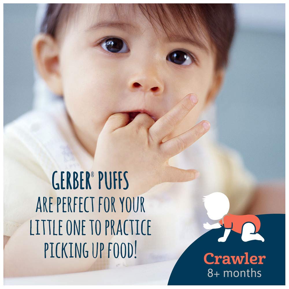 Gerber Graduates Puffs Cereal Snack, Apple Cinnamon, 1.48 Ounce