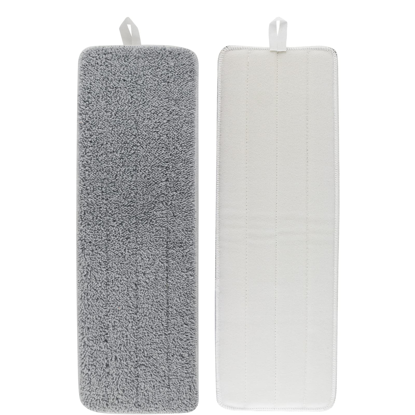 Microfiber Replacement Mop Pad:18 Inches Mop Pad for Rubbermaid Commercial Mop Head - Use Wet & Dry Home & Commercial Cleaning Refills - Reusable Floor Mop Pads