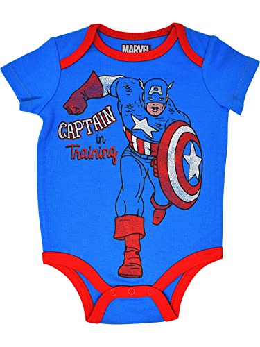 Marvel Avengers Newborn Baby Boys 5 Pack Short Sleeve Bodysuits Classic 0-3 Months