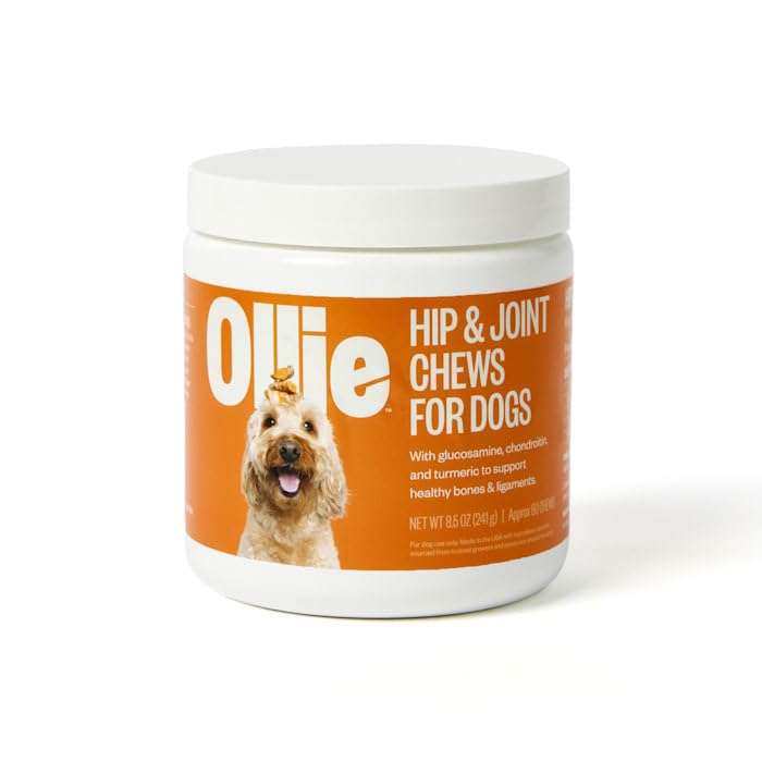 Ollie Zoomies Dog Hip and Joint Supplement - Glucosamine For Dogs - Glucosamine Chondroitin for Dogs - Joint Supplement For Dogs - Dog Joint Supplement - Hip and Joint Supplement Dogs - 60 Count Appx.