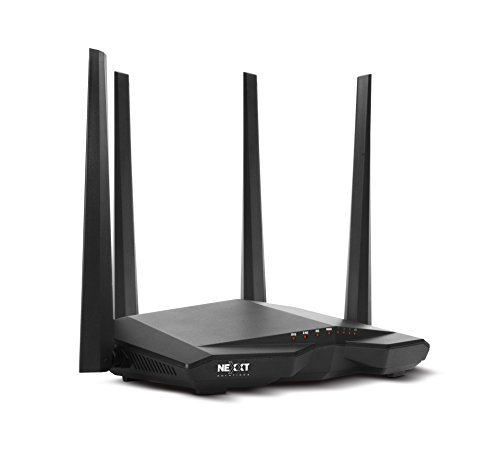 NEXXT Dual-Band Wireless Wi-Fi Router for Home Office Internet and Gaming Long Range Router 1200Mbps Fast Ethernet with Signal Amplifying Antenna