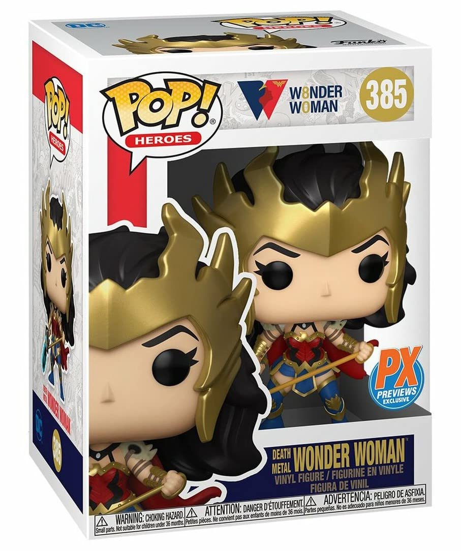 Funko DC Heroes: Death Metal Wonder Woman (PX Previews Exclusive) Pop! Vinyl Figure (Bundled with Compatible Pop Box Protector Case)