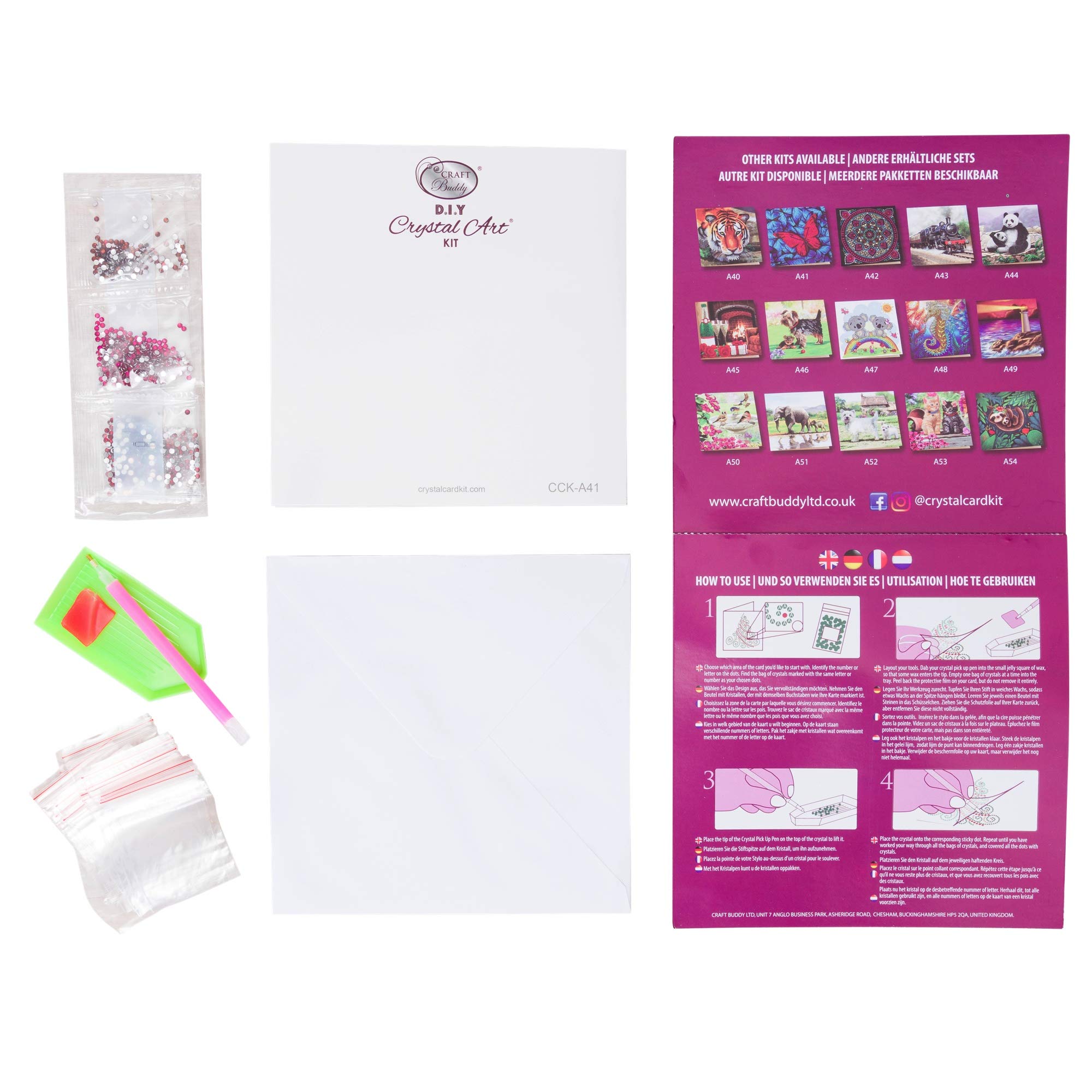 Crystal Art Diamond Painting Card Kit - Seahorse- Create Your Own 7"x7" Card Kit - for Ages 8 and up