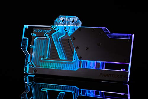 Phanteks (PH-GB2080TiAS_CR01) Glacier G2080Ti Strix GPU Full Waterblock for Asus ROG Strix RTX 2080/2080Ti - Nickel-Plated, Acrylic, Addressable RGB, Mirror Chrome