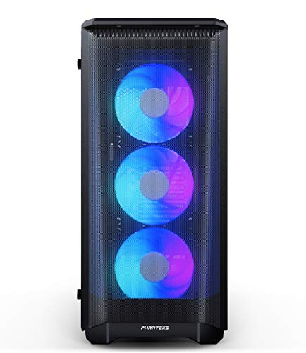 Phanteks Eclipse P400A Digital ATX Mid-tower(PH-EC400ATG_DBK01), Mesh Front Panel, Tempered Glass, Digital-RGB, Black