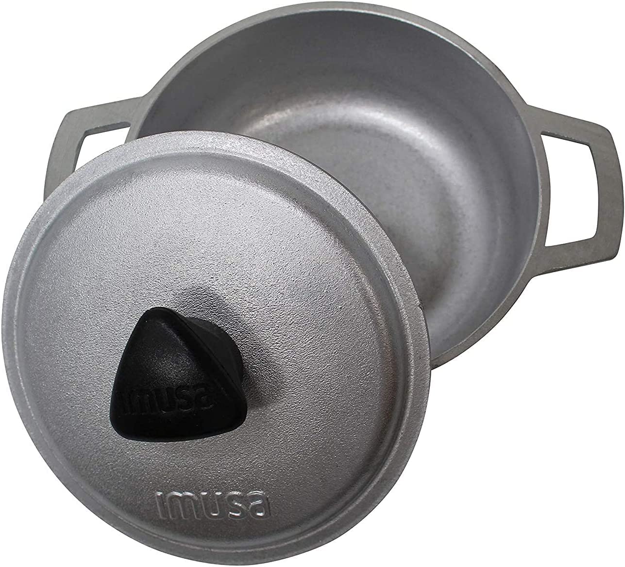 IMUSA USA (12 PACK) 0.7Qt Traditional Colombian Mini Caldero (Dutch Oven) for Cooking and Serving, 0.7 Quart, Silver (GAU-80560KIT)