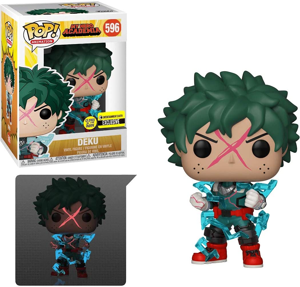 Funko My Hero Academia - Deku Full Cowl (Izuku Midoriya) Glow-in-The-Dark Pop! Vinyl Figure (Bundled with Compatible Pop Box Protector Case)