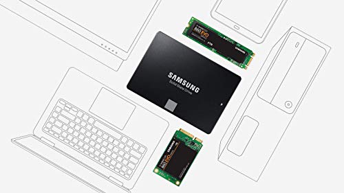SAMSUNG 860 EVO SSD 1TB - M.2 SATA Internal Solid State Drive with V-NAND Technology (MZ-N6E1T0BW)