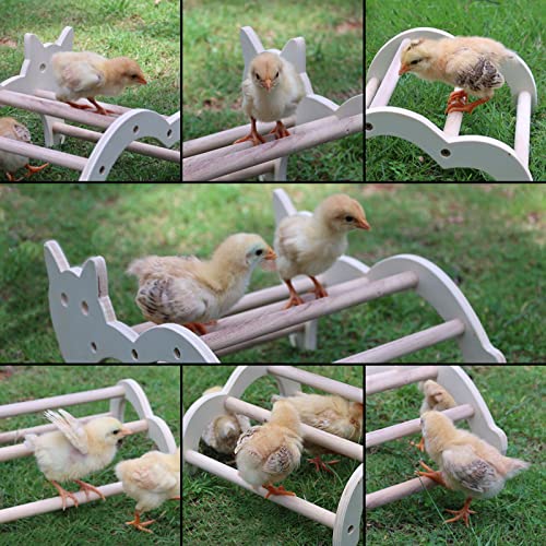 Chick Perch Roost 4 Pack , Natural Wood Chicken Roosting Bar for Coop Chick and Baby Birds , Chicken Wood Stand Training Perch Chick Toys for Brooder