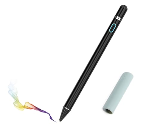 Stylus Pen Pencil 1st Generation Gen Replacement for Apple iPad Pro 1st iPad 1st 2nd 3rd 4th 5th iPad Mini 1 2 3 4 iPad Air 1st 2nd iOS Android Capacitive Tablet Touch Screen+Free Holder (Black)