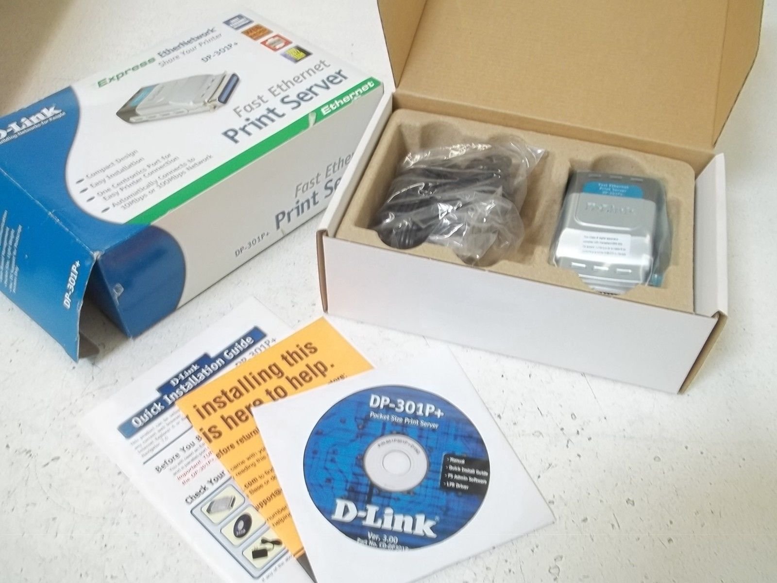 D-Link DP-301P+ 10/100TX 1-Centronic Port Print Server