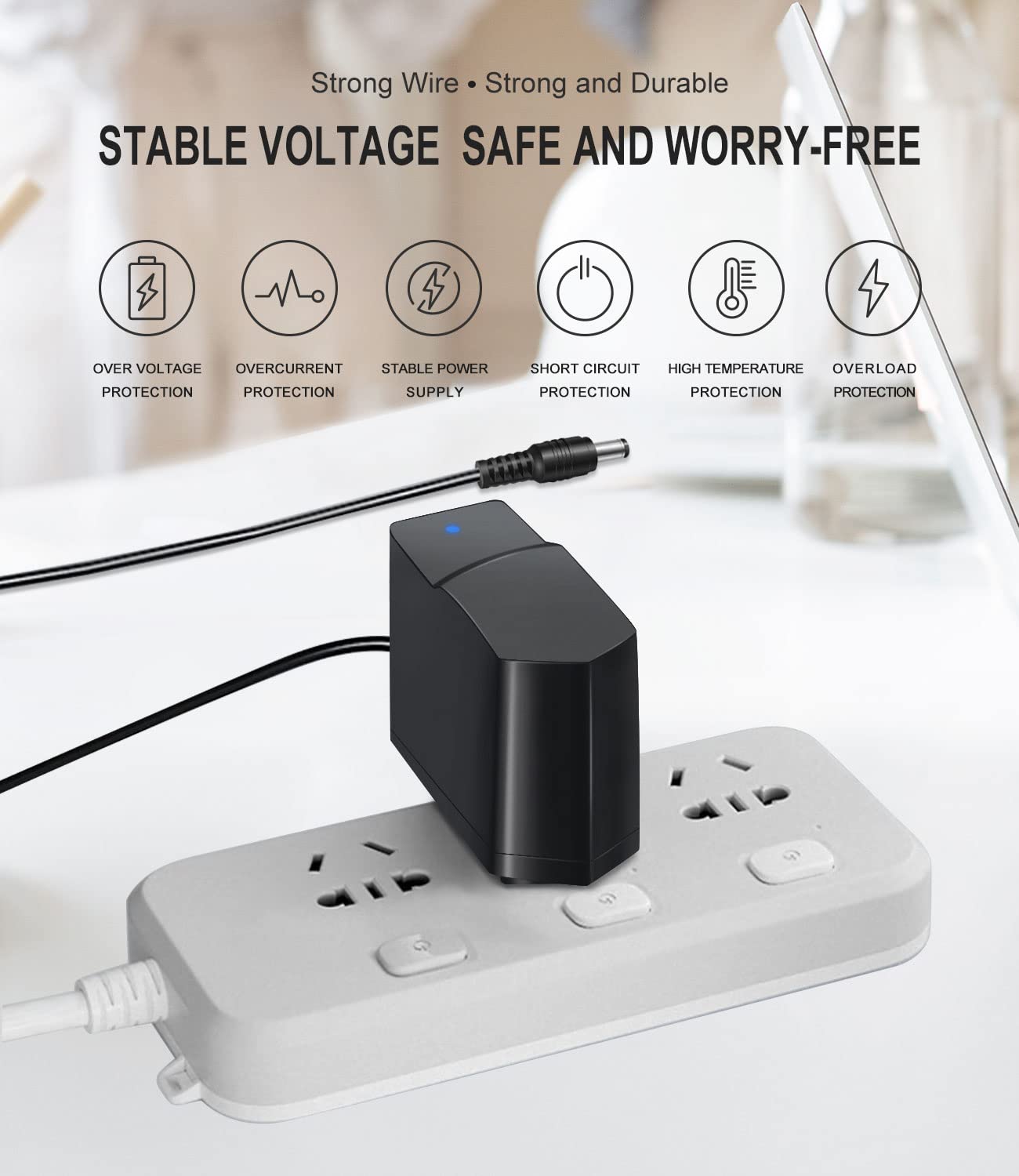 WindSwallow AC DC Adapter Compatible with Alesis Recital 88-Key 61-Key Digital Piano Keyboard with Full-Sized Keys IO 14 IO 26 Recording Interface Power Supply Charger Cord