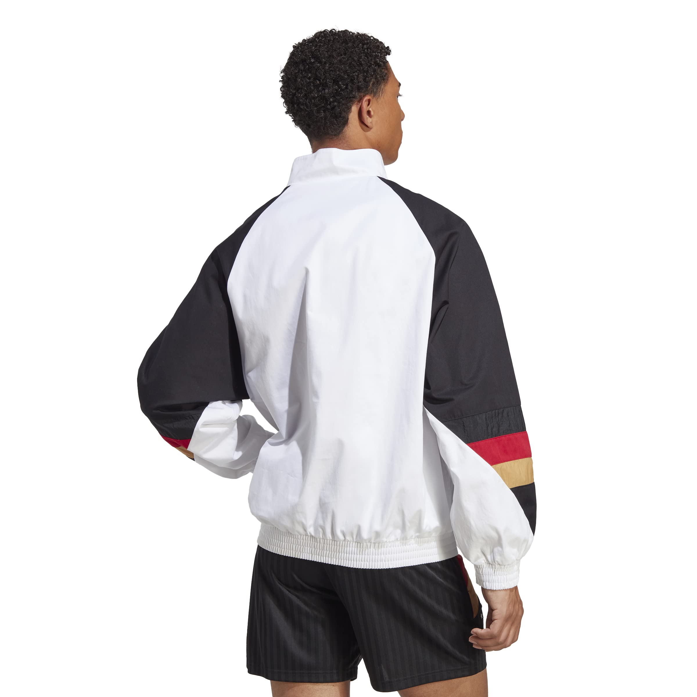 adidas GERMANY 2022 ICON JACKET (BLACK/WHITE,LARGE)