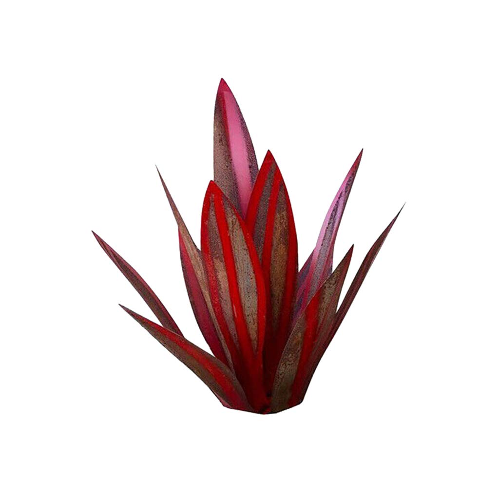CUCUDAI Simulation Art Agave Plant Ornaments DIY Rustic Metal Sculpture for Outdoor Patio Yard Garden Decoration Stakes Lawn Statue Home Decor