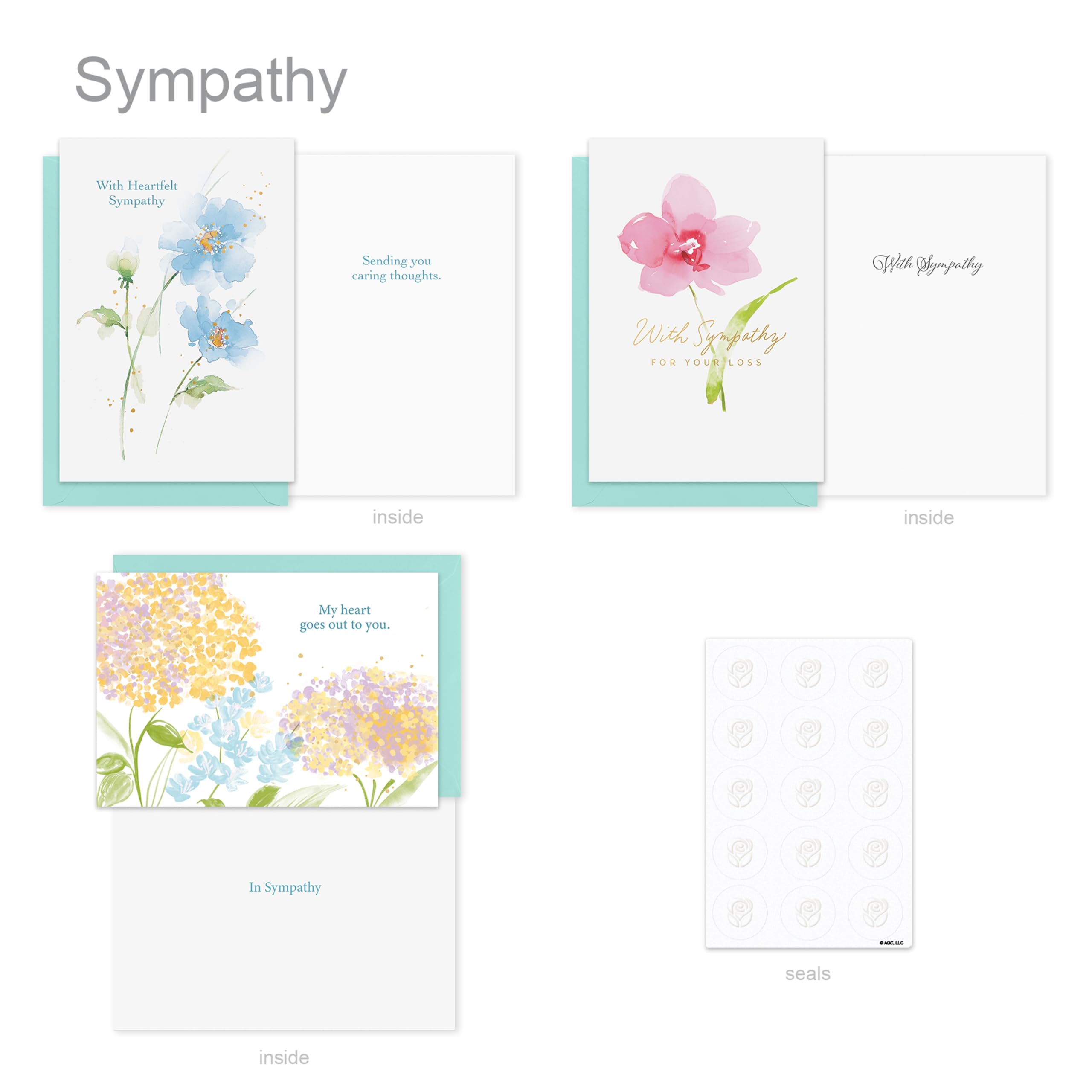 American Greetings Deluxe Boxed Sympathy Card Assortment (15-Cards)