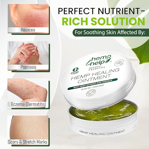 Natural Hemp & Manuka Propolis Ointment โ Perfect for Eczema, Psoriasis, and Dry Skin Relief Intense Moisturizing & Deep Hydration โ Eco-Friendly, Dermatologically Tested & Recommended