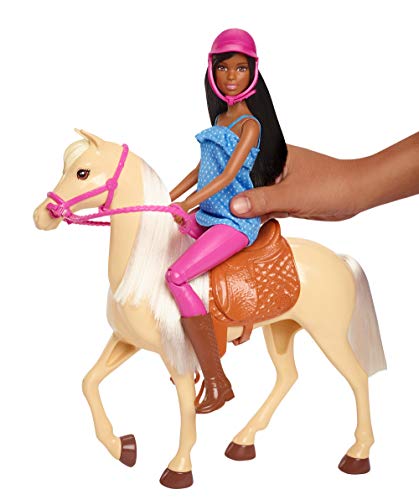 Barbie Doll, Brunette, and Horse, Gift for 3 to 7 Year Olds