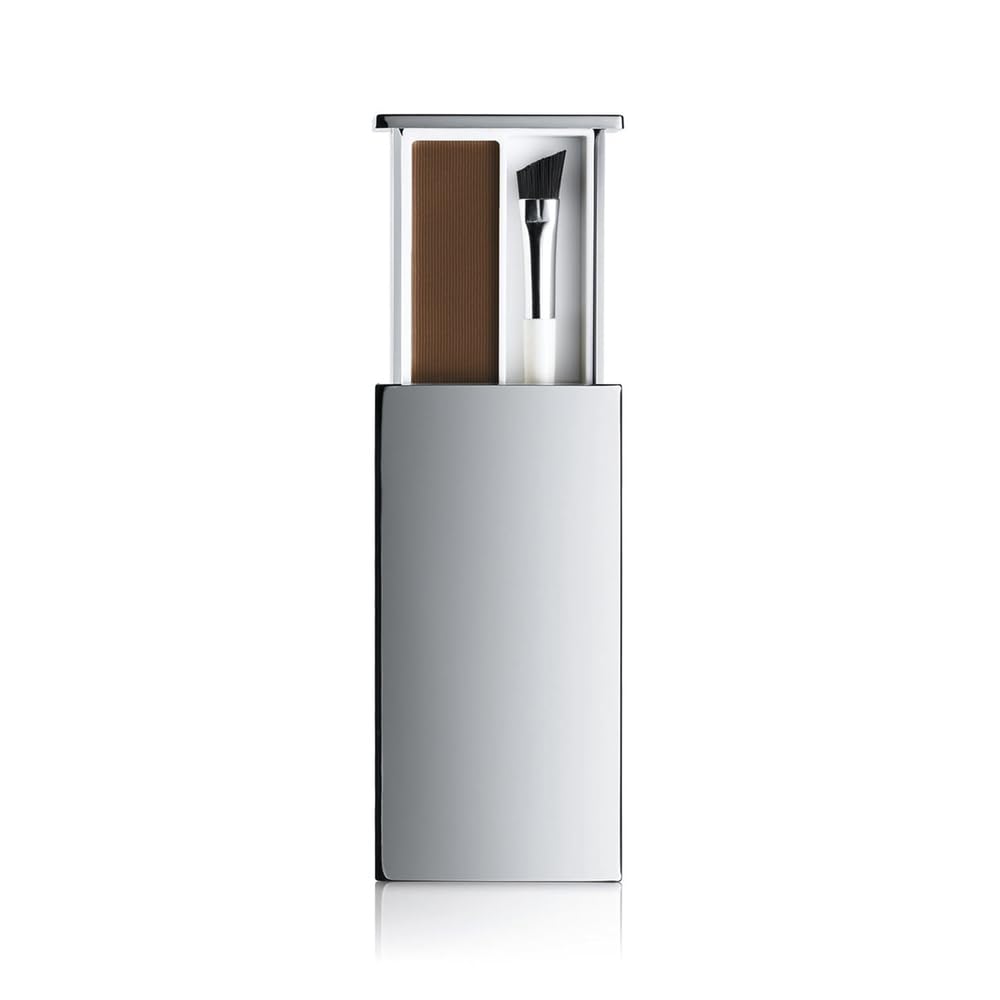 Clinique Brow Shaper | Fine Pressed Powder with Brush, Charcoaled, 1 Count