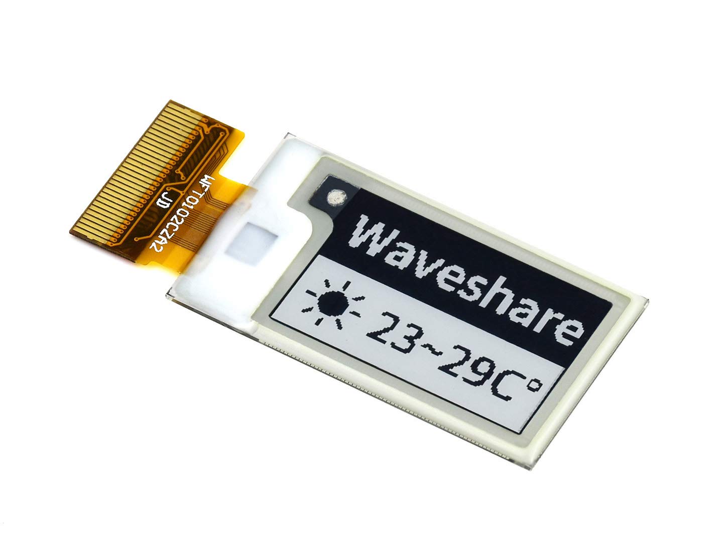 waveshare 1.02inch E-Ink Raw Display Compatible with Raspberry Pi 4B/3B+/3B/2B/B+/A+/Zero/Zero W/WH/Zero 2W Series Boards 128×80 Resolution with SPI Interface Without PCB Supports Partial Refresh