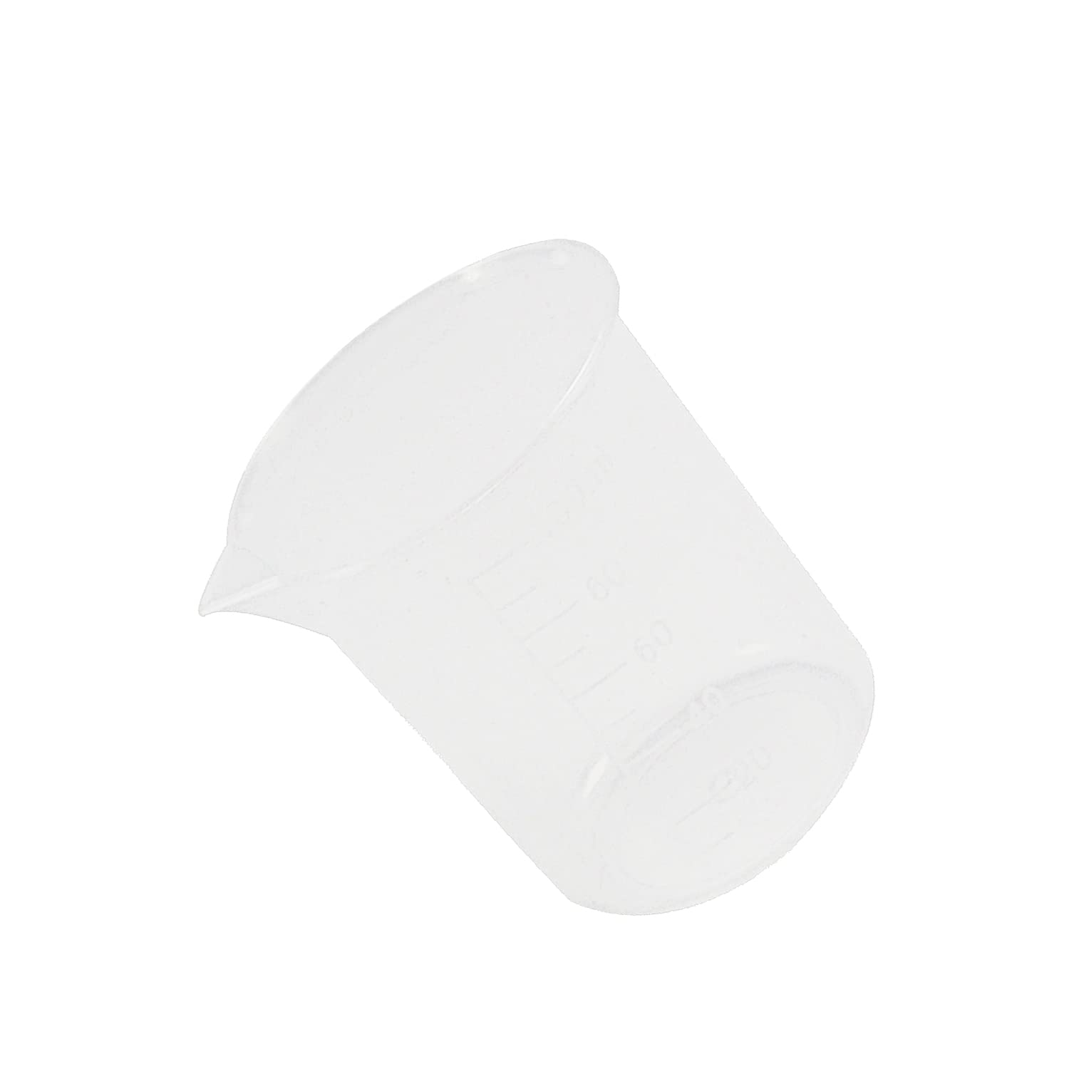 Othmro 10Pcs 100ml Plastic Graduated Cups Measuring Cups PP Plastic Graduated Beaker Clear Scale Cups Liquid Measuring Mixing Cups Graduated Plastic Measuring Cups for Lab Kitchen Liquids Transparent