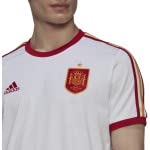 adidas Men's Spain 2022 3 Stripe TEE (White,Medium)