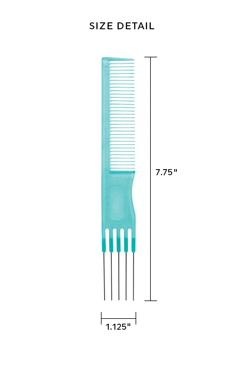 Cricket Ultra Clean Metal Hair Lifting Combs for Volumizing and Styling β Anti-Snag, No-Slip Pick Combs for Wet and Dry Hair, Includes Free Travel Comb - 2 Count