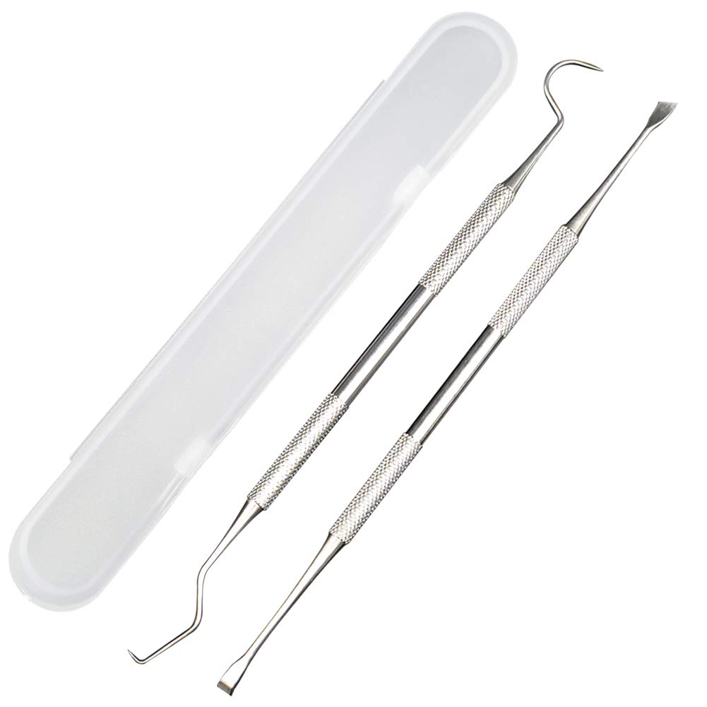 Professional Dental Tools, Langsum Stainless Steel Teeth Cleaning Tools for Dentist, Personal Using, Pets, Dental Hygiene Kit with Dental Scaler Pick, Tooth Tartar Scraper Remover and Storage Box