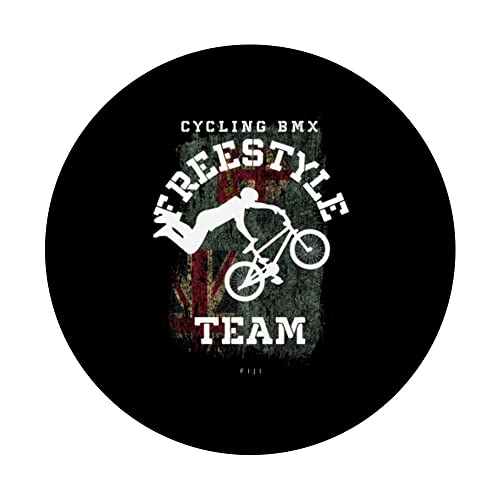BMX Freestyle Bike Fiji Flag Biking Cycling BMX PopSockets Swappable PopGrip