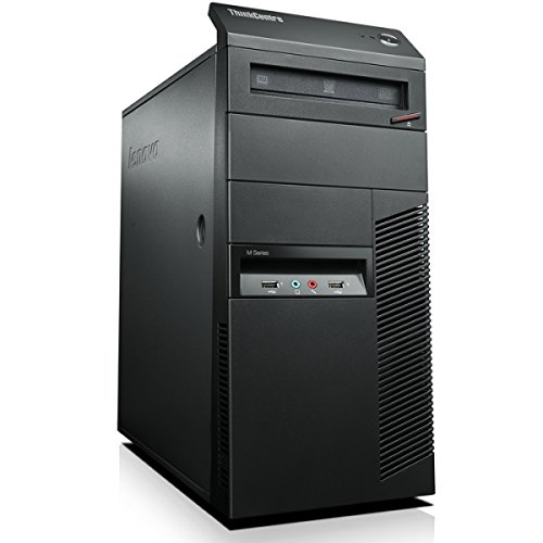 Lenovo ThinkCentre M82 Tower Flagship Business Desktop Computer (Intel Quad-Core i5 3.2GHz, 8GB RAM, 2TB HDD + 120GB SSD, DVD, VGA, DisplayPort, WiFi, Windows 10 Professional) (Renewed)