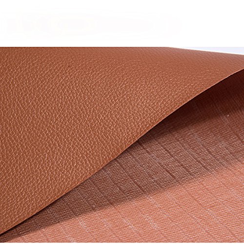 NW 54.0" x 39.4" Leather Repair, Sofa Leather Repair, Car Seat Leather Repair Patch-Adhesive Backing-First Aid for Sofa Car Seat (Dark Brown)