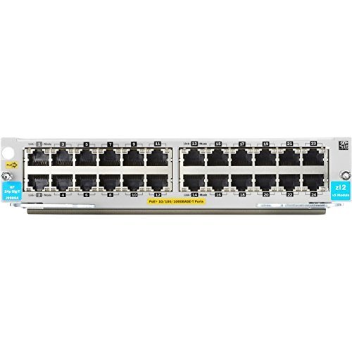 HP Aruba J9986A 24-Port 10/100/1000BASE-T PoE+ V3 ZD Module [J9986-61001] (Renewed)