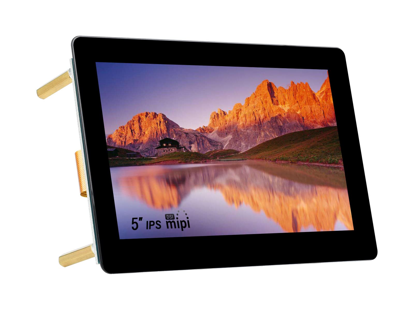 5inch IPS Touch Screen Display for Raspberry Pi, DSI Interface, 800×480 Resolution, Capacitive Touch Panel, Supports Raspberry Pi OS/Ubuntu/Kali / WIN10 IoT and Retropie, up to 5-Points Touch