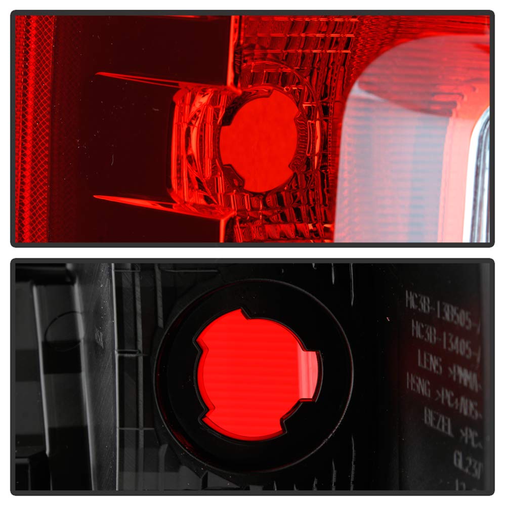 ACANII - For [Non-LED & Non-Blind Spot] 2017-2019 Ford F250 F350 SuperDuty OE Style Tail Lights Bake Lamps Pair Assembly