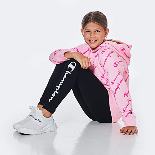 Champion Heritage Girls Performance Legging Stretch Pant | Active Athletic Pant (Medium, Black)
