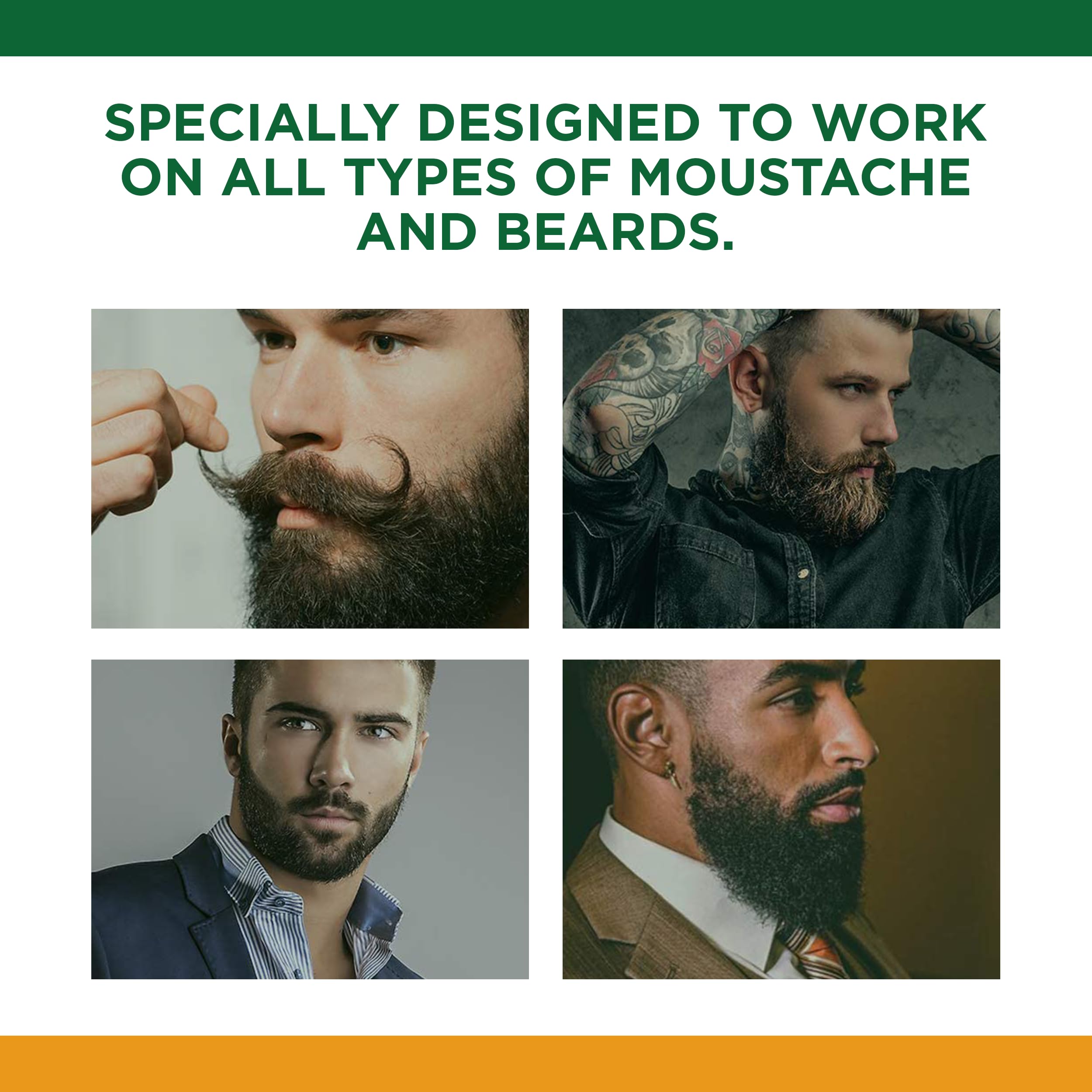 Clubman Pinaud Moustache Wax with Comb Applicator, For Styling & Color Enhancement, Black, 0.5 Oz (Pack of 3)