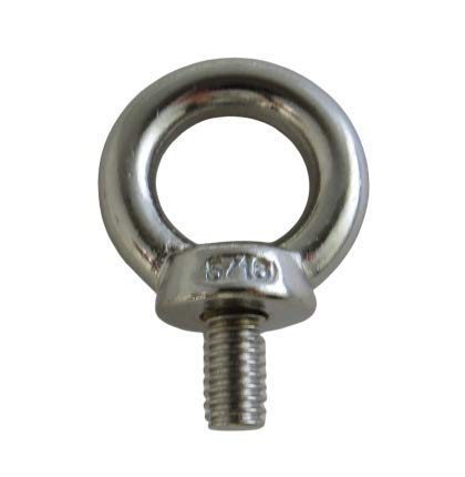 US STAINLESS Stainless Steel 316 Lifting Eye Bolt 5/16" UNC Marine Grade Heavy Duty Pitch of 18