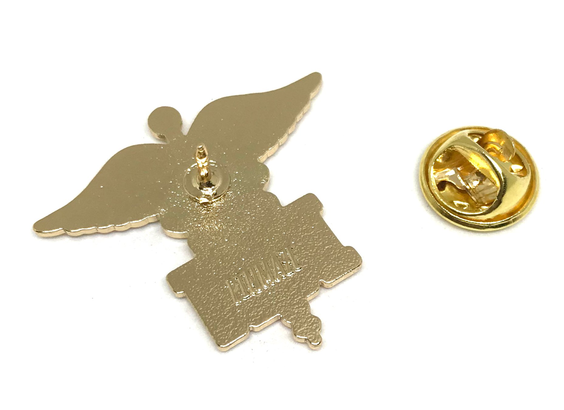 Bachelor of Science in Nursing Emblem Lapel Pin - Letters on Caduceus Brooch - BSN Medical Ceremonie Clip (BSN)