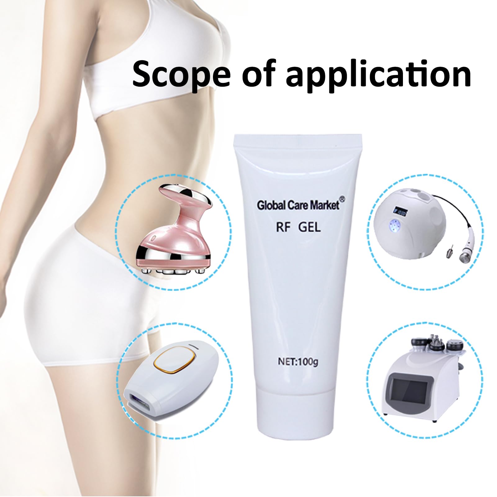 RF Gel (2 Pack) – Skin Cooling and Conducting Gel for Use with RF Face Lifting and Skin Tightening Beauty Devices