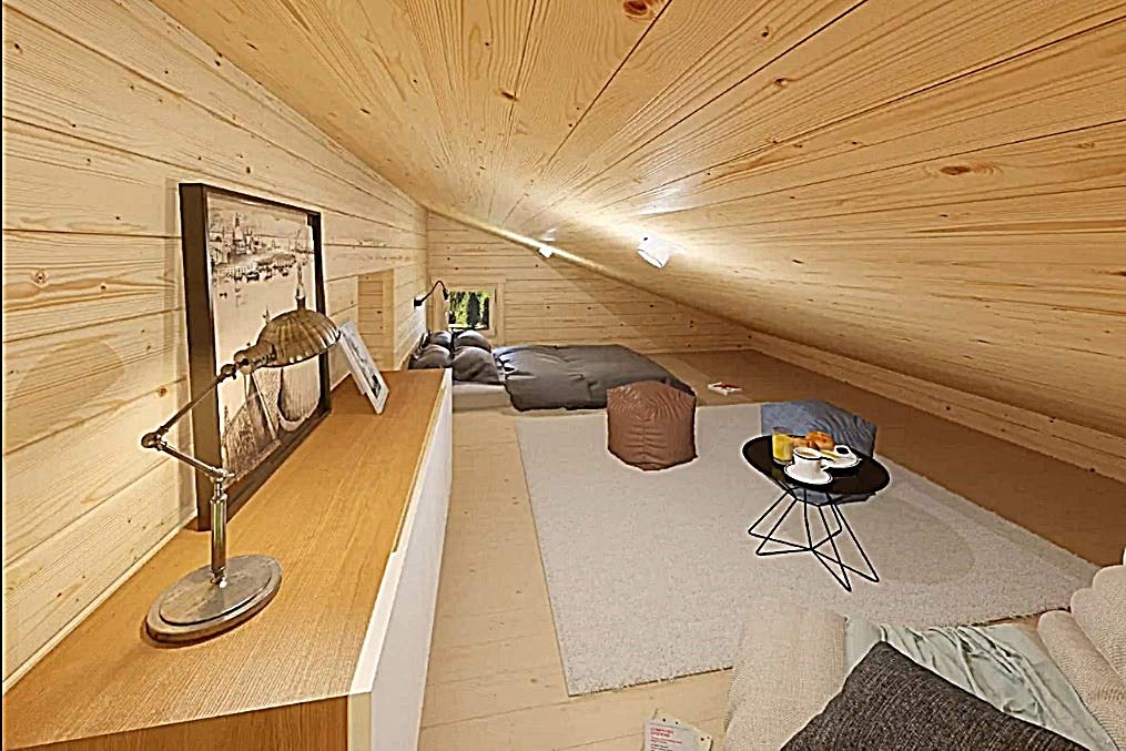 Allwood Avalon Cabin Kit | 540 SQF + Loft (Double Glass Windows and Doors)
