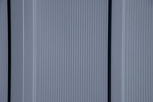 Arrow Sheds 10' x 5' Galvanized Steel 3-in-1 Pad-Lockable Outdoor Utility Storage Shed, Anthracite