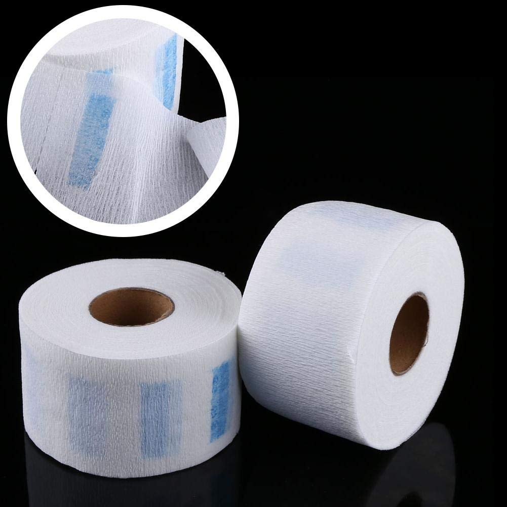 5 Set Pro Disposable Neck Paper Strips, Barber Salon Stretchable Neck Covering Paper Rolls Hair Cutting Accessory Hairdressing Hairstyles Tools