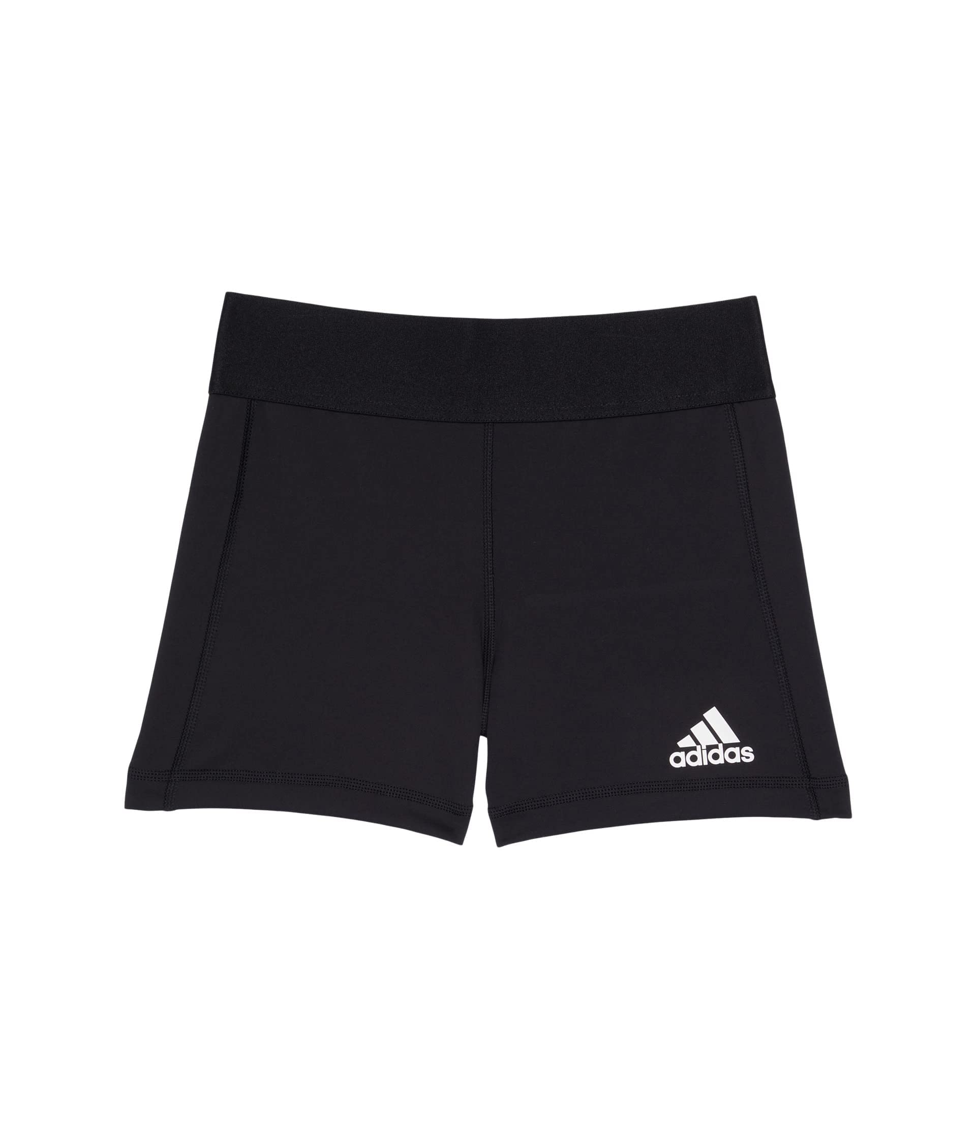 adidas Girls Alphaskin Volleyball Shorts Tights, Black/White, Large US
