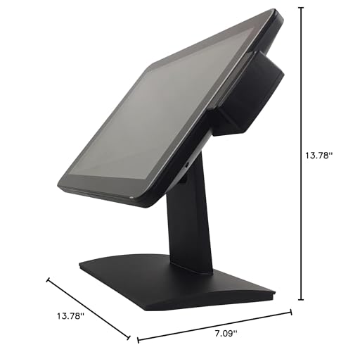 DeYoWo 15 Inch 4:3 Ratio 10 Point Projective Capacitive Touch Screen Monitor, Touch POS Monitor with MSR, Stable Base No Shaking, USB Free Driver