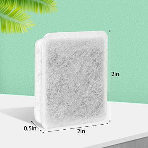Charcoal Water Filter Replacement, Dog Cat Water Bowl Filter Pet Water Filter Fit for Gravity Waterer Bowls Pack of 8